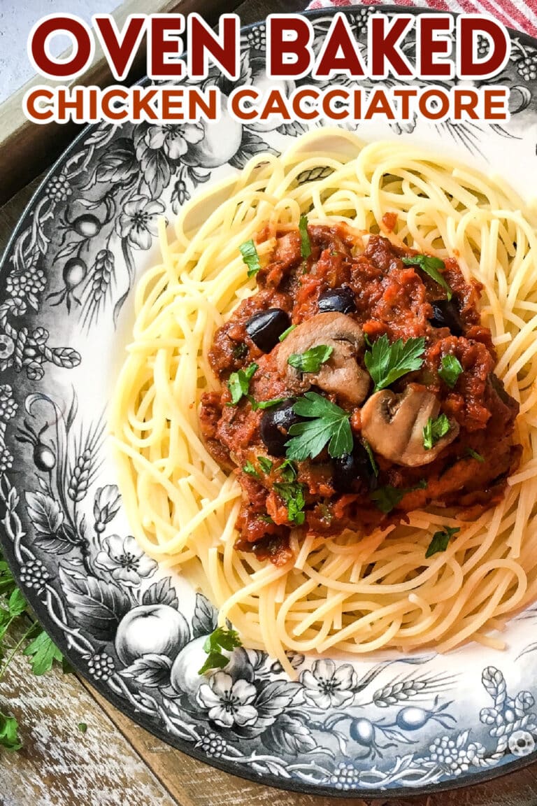 Easy Oven Baked Chicken Cacciatore Recipe - Rosemary & Maple