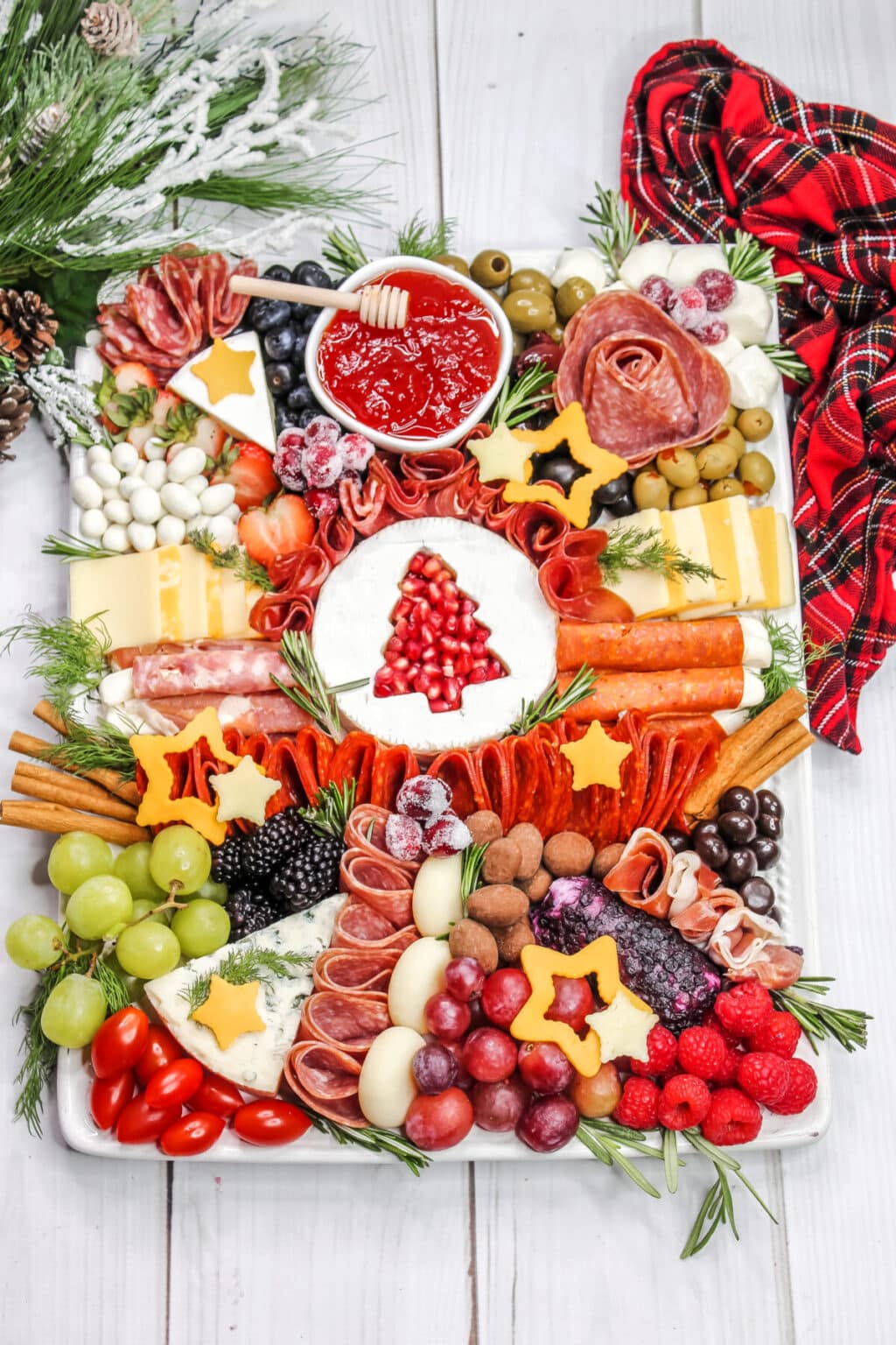 Christmas Charcuterie Board Recipe - Rosemary & Maple