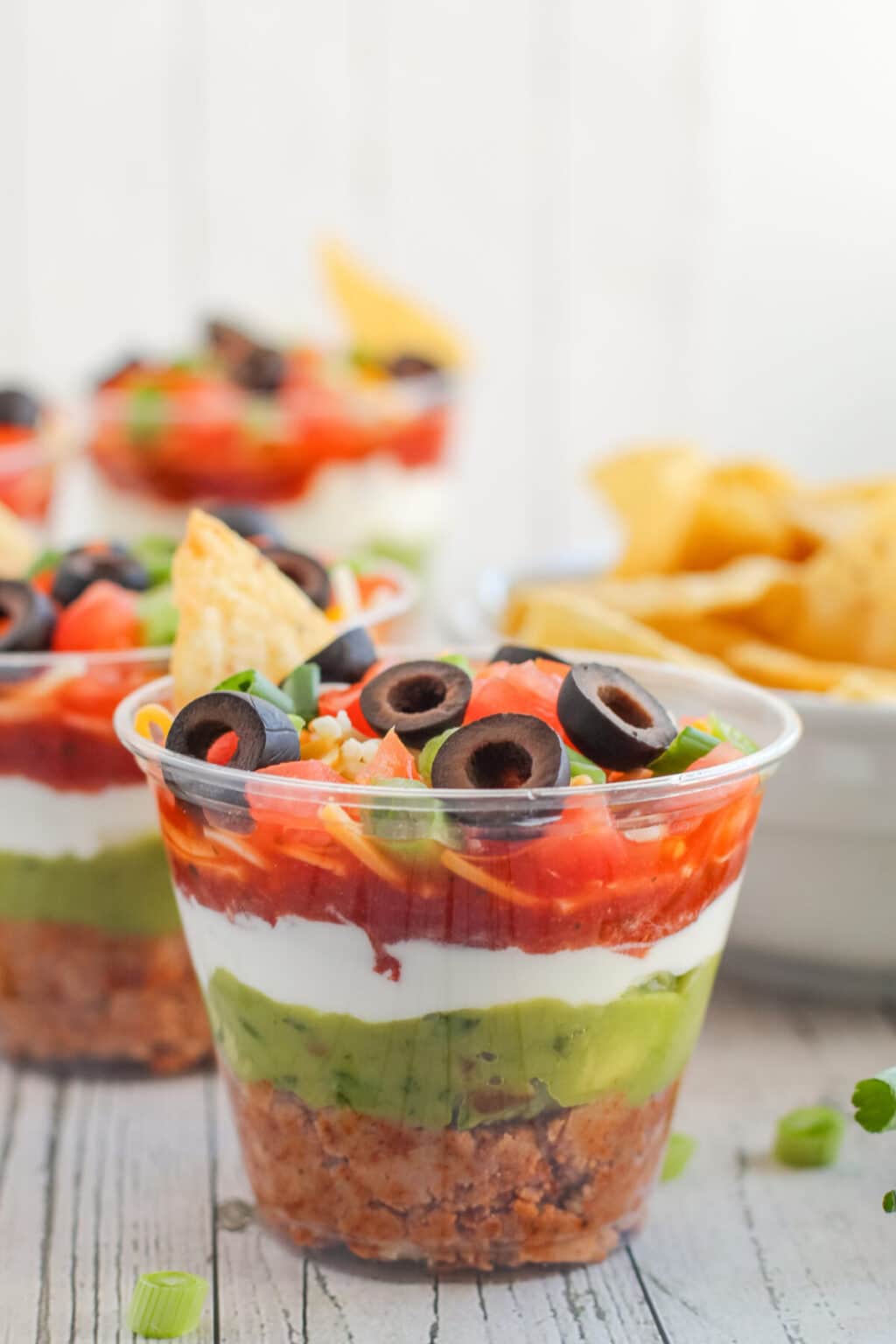 7 Layer Dip Cups Recipe - Rosemary & Maple